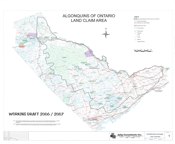 Algonquin Traditional Territory Map
